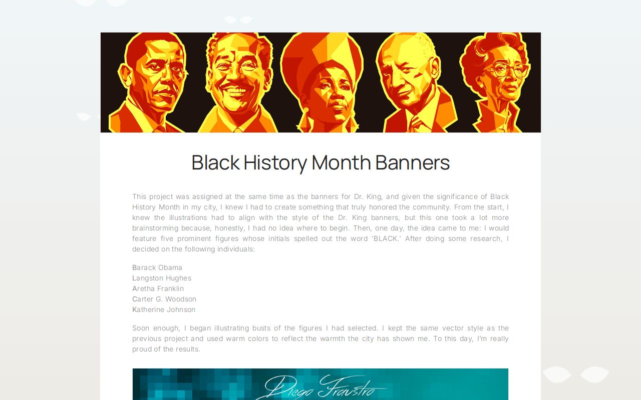 Diego Fraustro - Black History Month Banners